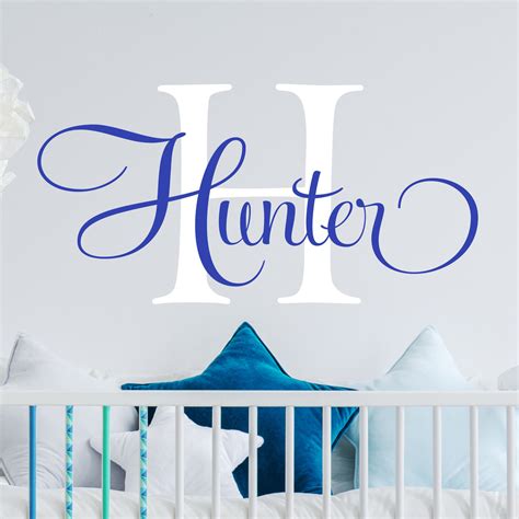 Nursery Wall Decal Name Sticker Name Wall Decal Custom Name Decal