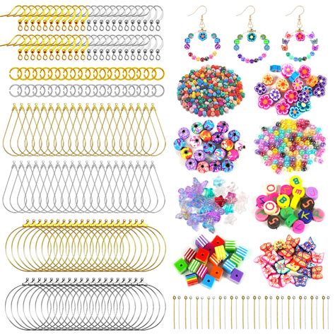 Earring Making Kit With 940 Pcs Beading Hoop Earring