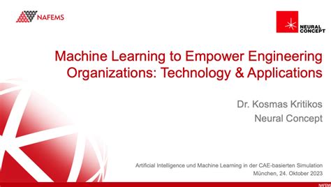 nafems machine learning to empower engineering organizations