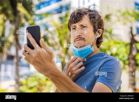 Facial Recognition Grid Overlay Face Recognition In Medical Mask Using Facial Recognition Grid Overlay Face Recognition In Medical Mask Using