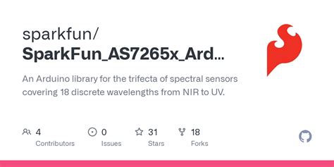 github sparkfun sparkfun as7265x arduino library an arduino library