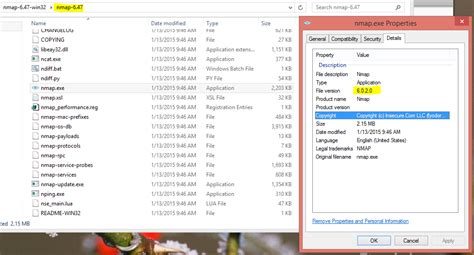 Nmap Development Windows NMAP Exe File Version Not Reflecting Current Version 6 47