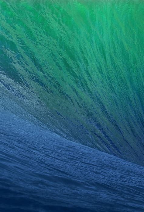 Apple Ios 7 Default Stock Blue Green Crashing Wave High Resolution — Download Free Iphone Wallpapers