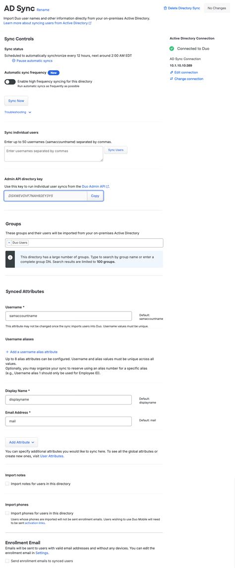 Synchronizing Users And Admins Into Duo From Active Directory Duo