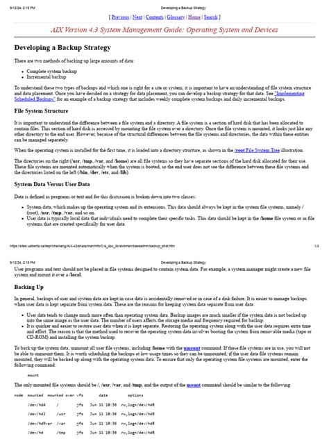 Developing A Backup Strategy Pdf