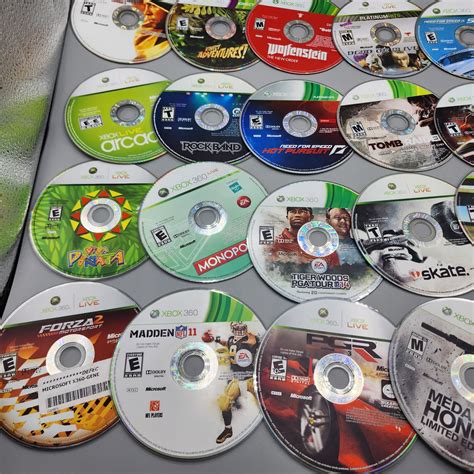 Lot Of 30 Loose Xbox 360 Disc Only Video Games Scratched Untested As Is