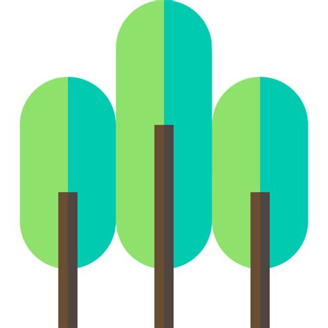 Tree Basic Straight Flat Icon