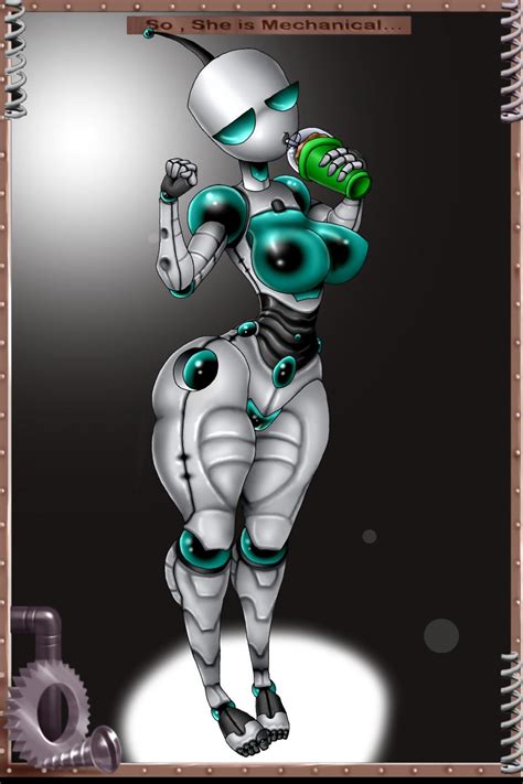 Rule 34 Antenna Anthro Color Drinking Female Female Only Gir Invader Zim Invader Zim Metal