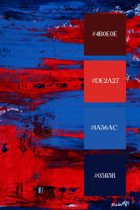 Red Blue Color Palette Color Scheme Generator In 2025 Blue Colour