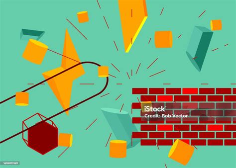 청록색 빨간색 노란색 기하학적 요소 포스터 최소한의 기하학적 그래픽 템플릿입니다 빈티지 복고풍 테마 모양 배너 커버 고객 참여에