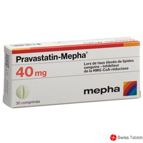 Pravastatin Mepha Tabl 40 Mg 100 Stk