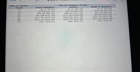 Solved Using The Bas Table Determine The Amount Of Taves Chegg Com