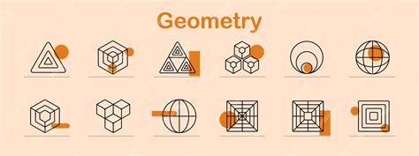 Premium Vector Geometry Set Icon Triangle Cube Sphere Circle Square