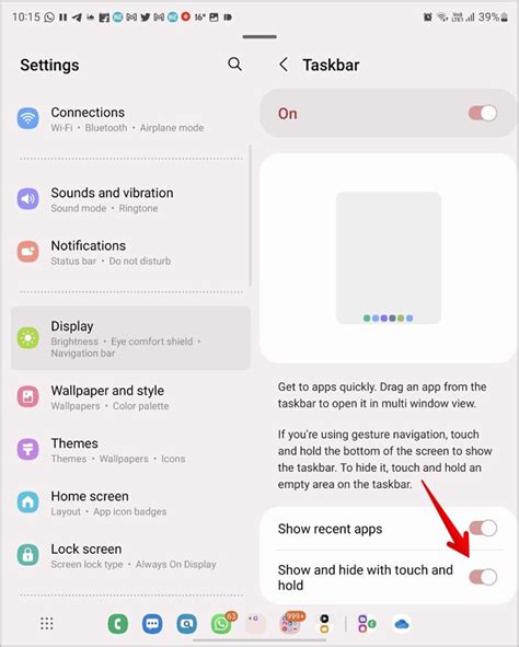 9 Tips To Use Taskbar In Samsung Galaxy Fold Phones TechWiser