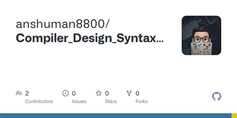 GitHub Anshuman Compiler Design Syntax Analysis