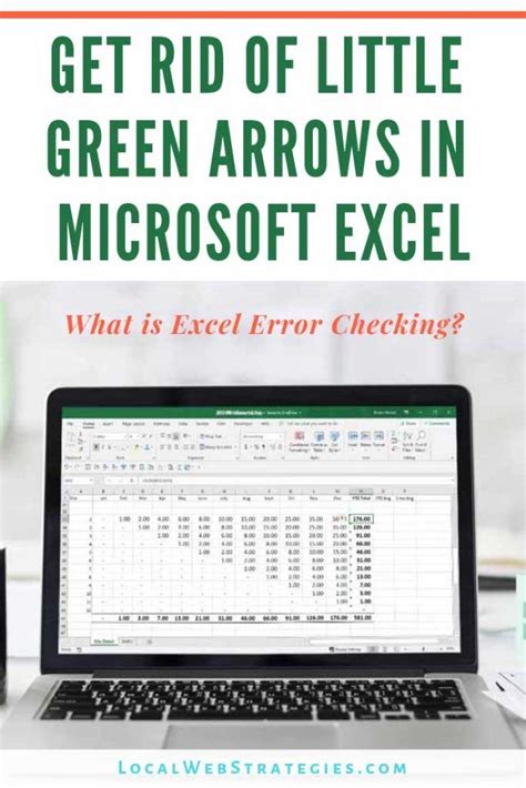 How To Get Rid Of Green Arrows In Excel Office 365 Visual Guide