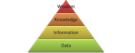 The Data Information Knowledge Wisdom Hierarchy