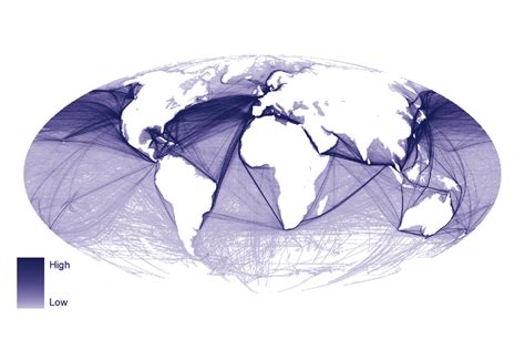 Global Marine Shipping Traffic Density For Ships Greater Than 1000 Download Scientific