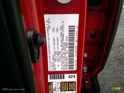 2019 Tacoma Color Code 3r3 For Barcelona Red Metallic Photo 130166235