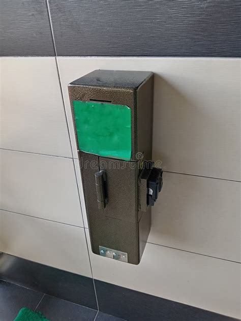 Close Up Of An Open Safe With A Keyhole In It Use In Mosque To Collect Donation Stock Image