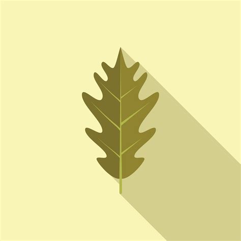 Oak Leaf Icon Flat Vector Autumn Fall 15012541 Vector Art At Vecteezy