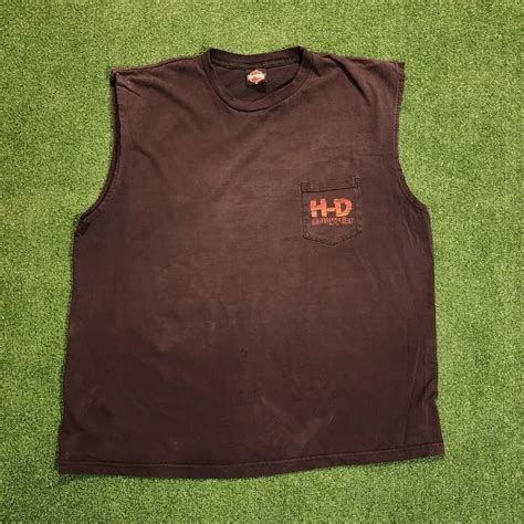 Harley Davidson Biker To The Bone Sleeveless Shirt Gem