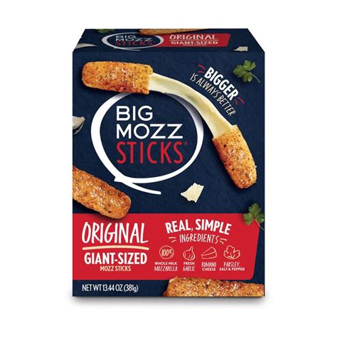 Foodservice Inspired Frozen Cheese Snacks Big Mozz Sticks