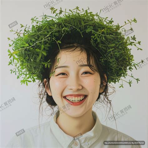 ai创作图表情包艺术照 毕业留影造型 笑眯眯女孩 小草对您微微笑 升学宴造型 五一拍照造型 影楼毕业照 俏皮调皮表情特写 毕业季造型 葡萄节