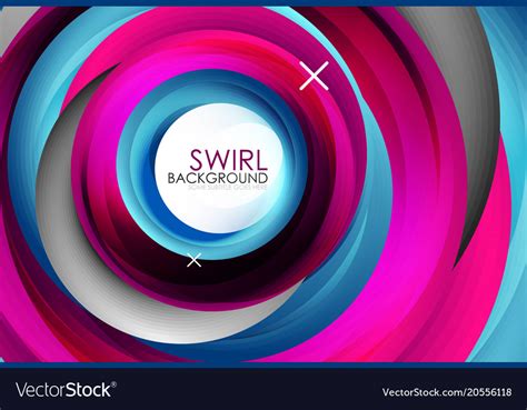 Spiral Swirl Flowing Lines 3d Abstract Royalty Free Vector