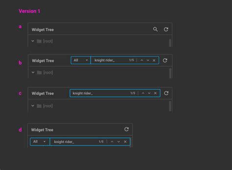 Proposal Improve Widget Selection In The Inspector · Issue 3489