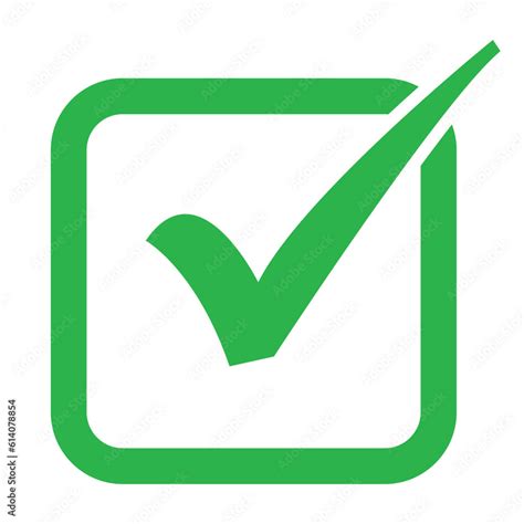 Check Mark Icon Vector Checkmark Icon Approved Symbol Confirmation