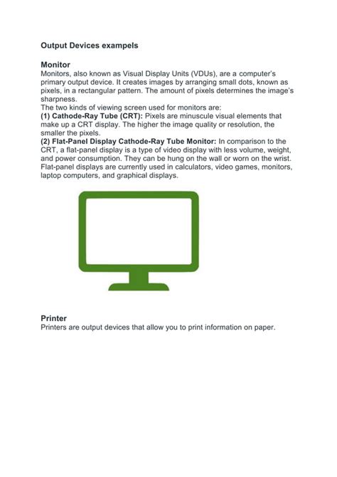 input and output devices pdf