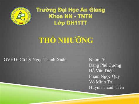 PPT THỔ NHƯỠNG PowerPoint Presentation free download ID