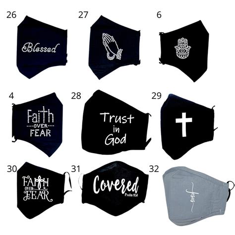 Disciple Bible Verse Face Mask With Free Filters Discipleship Etsy