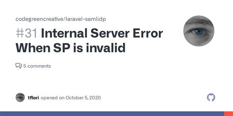 internal server error when sp is invalid · issue 31