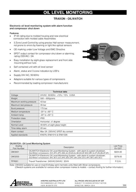 Pdf Oil Level Monitoring Au · Electronic Oil Level