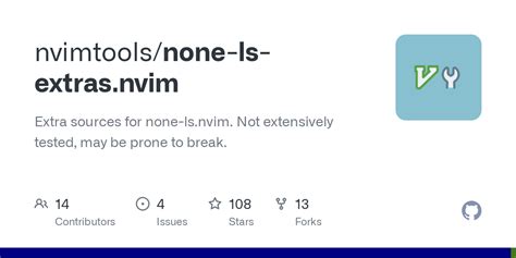 github nvimtools none ls extras nvim extra sources for none ls nvim