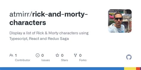Github Atmirrrick And Morty Characters Display A List Of Rick And Morty Characters Using