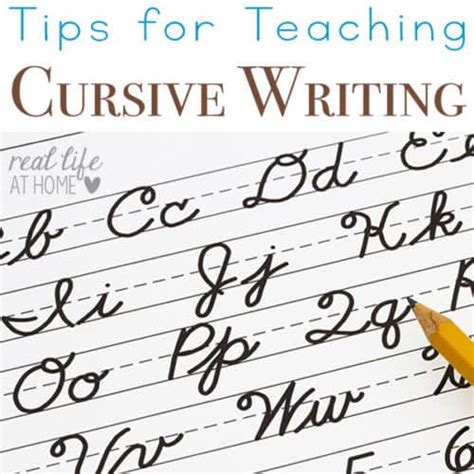 Tips For Teaching Cursive Writing And Why You Should Teach It First