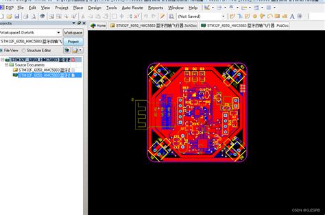 Stm32单片机6050hmc5883 蓝牙飞行器控制板硬件原理图pcb测试软件程序源码6050和5883 Csdn博客