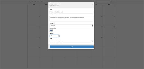 Ajax Full Featured Calendar 2 By Pauloreg Codecanyon