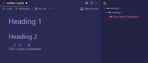 In Vs Code Notebooks How To Show Only Markdown Headers In The Outline Stack Overflow