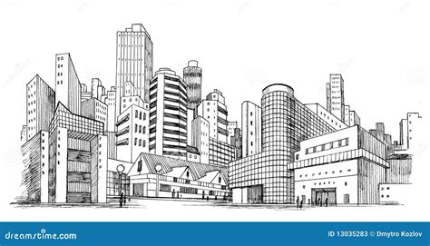 Urban City Stock Illustration Illustration Of Number 13035283