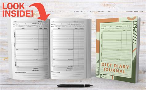 Diet Diary Journal Calories And Carbs Tracker With Weekly Meal Planner