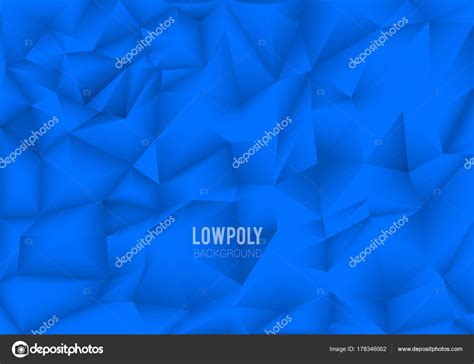 Blue Abstract Geometric Low Poly Style Vector Illustration Graphic Background Stock Vector Image