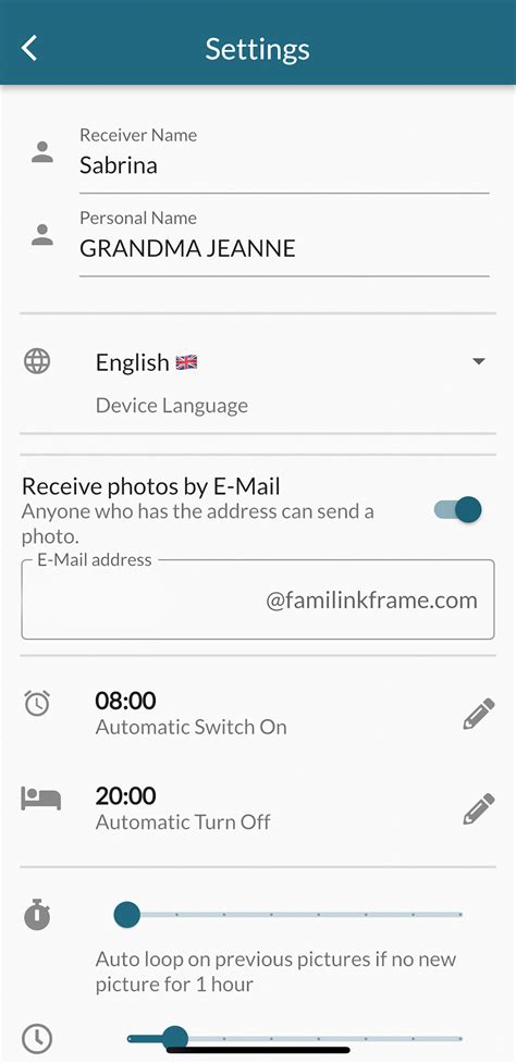 How Do I Access The Frame Settings Familink