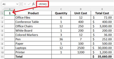 Printing Row Numbers In Excel A Step By Step Guide
