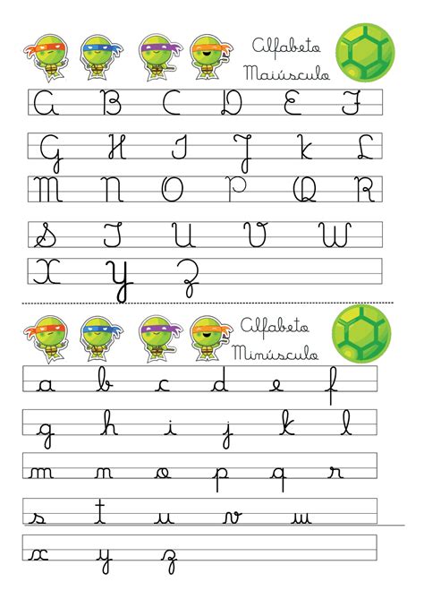 Alfabeto Com Letras Cursivas Para Imprimir Alfabeto Com Letras Cursivas