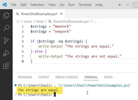 How To Compare Strings In Powershell