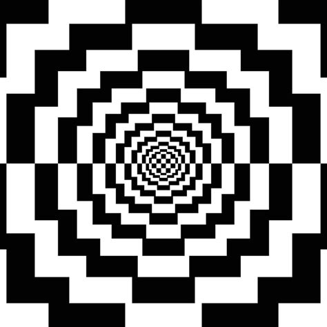 mind bending illusion black white pattern art 23938537 vector art at